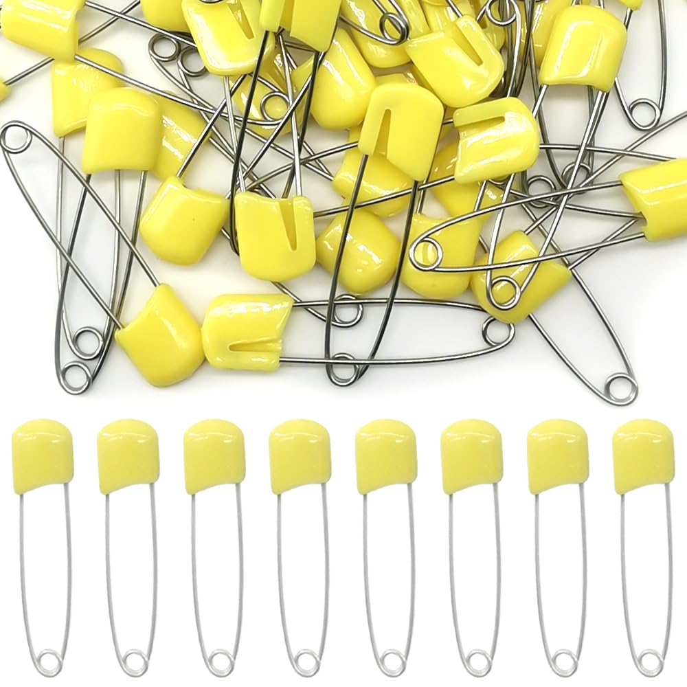 Amazon.com: GOSHUN 100 Pcs Diaper Pins Baby Cloth Diaper Nappy Pins ...