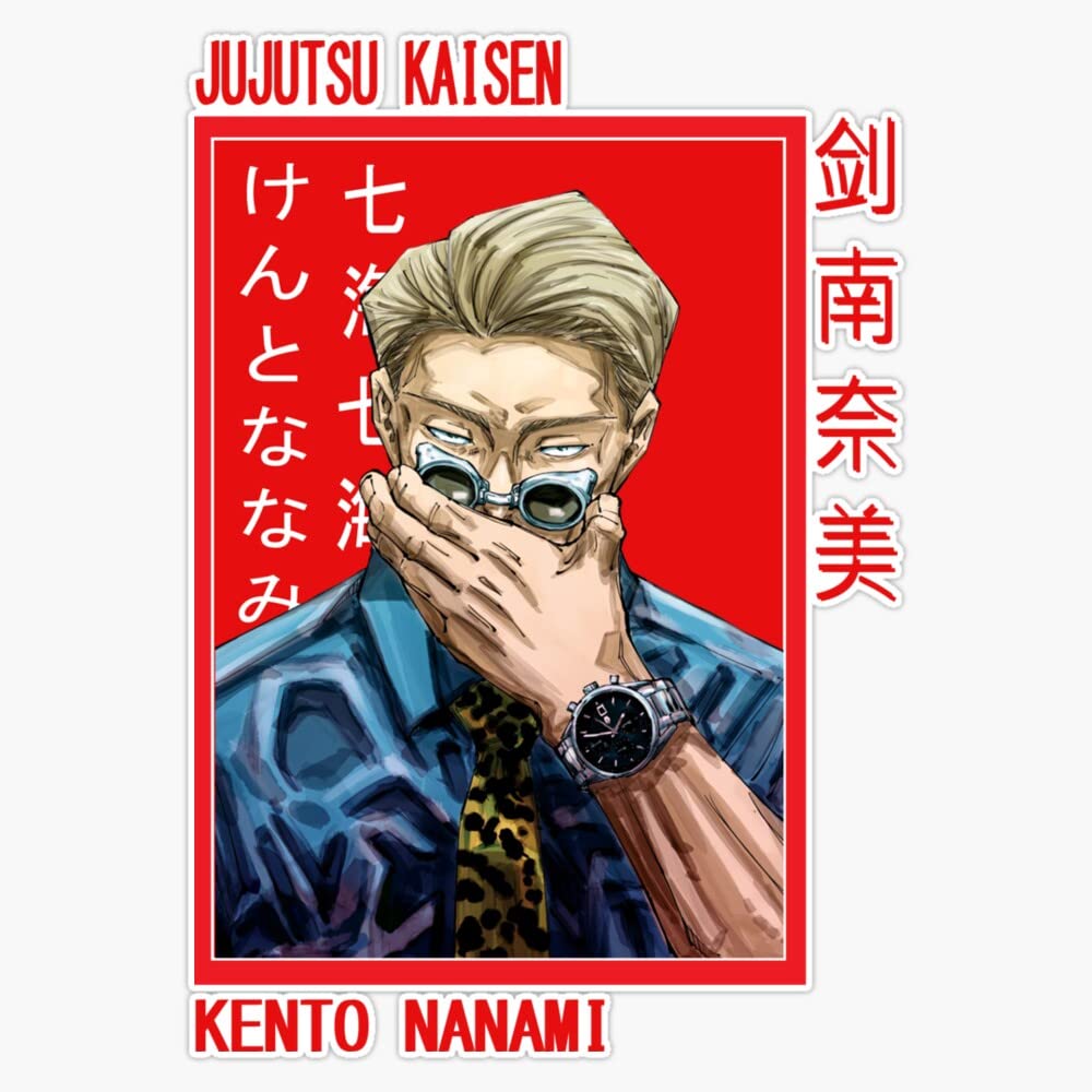 Amazon.com - Nanami Kento - jujutsu kaisen Sticker Bumper Sticker Vinyl ...