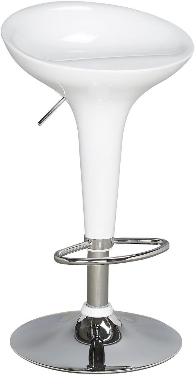 Bombo Low WHITE Bar Stools x 2 : Amazon.co.uk: Home & Kitchen