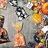Amazon.com: ERKOON Halloween Candy Bags 200pcs Pumpkin Spider Web Bat ...