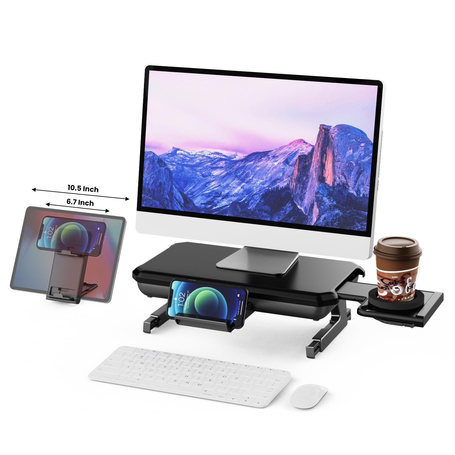 Amazon.com: Foallser Laptop Stand for Desk Adjustable Height, Computer ...