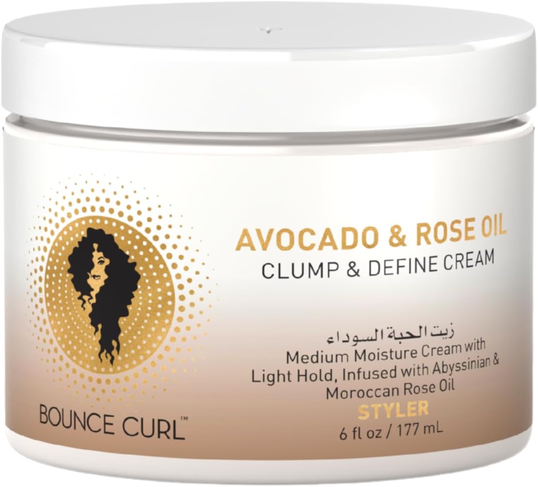 Amazon.com: Bounce Curl Avocado & Rose Oil Clump and Define Cream ...
