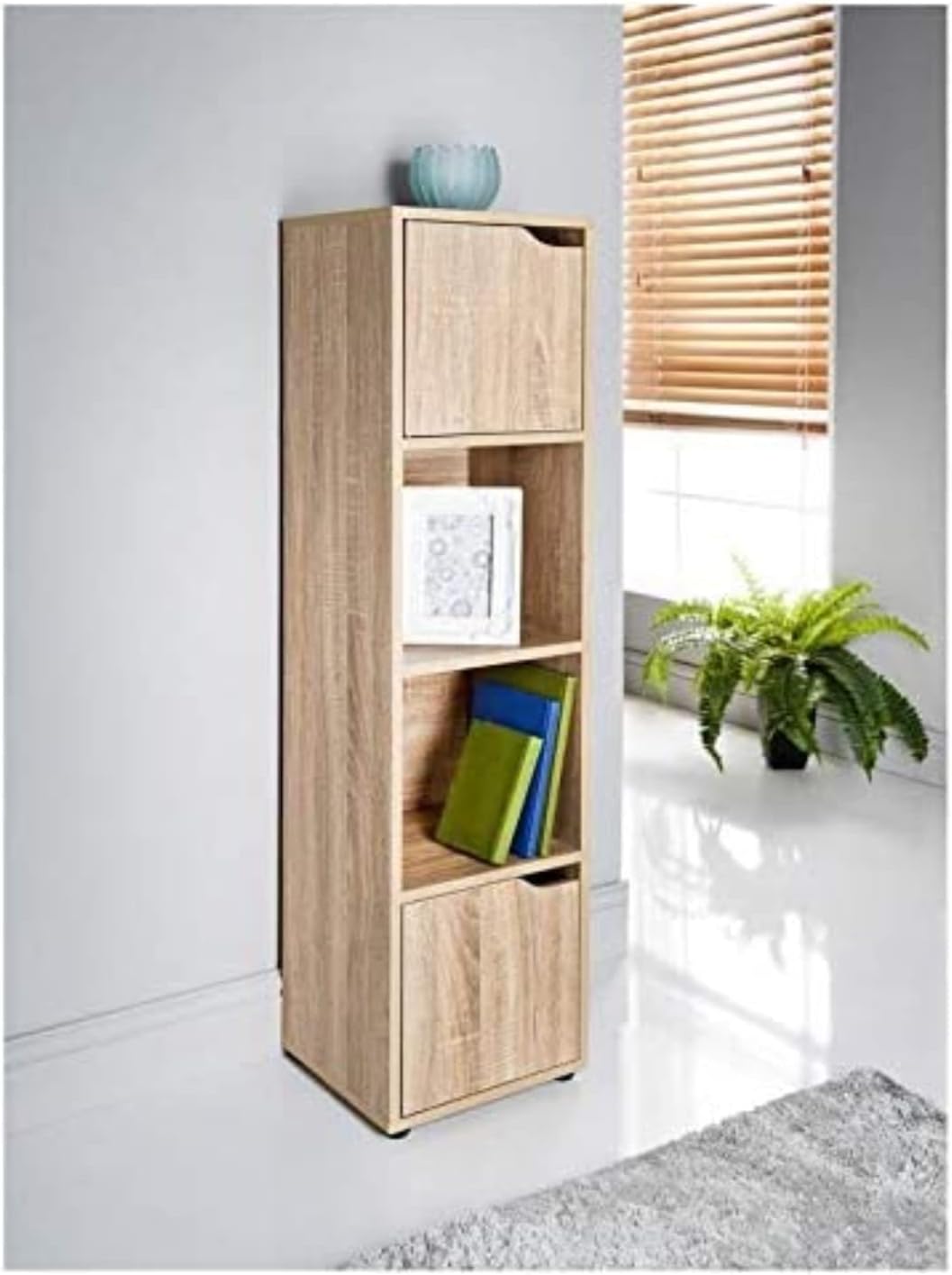 Saxony® Cube Storage Unit Bookcases and Shelving Units with Drawers 4 ...