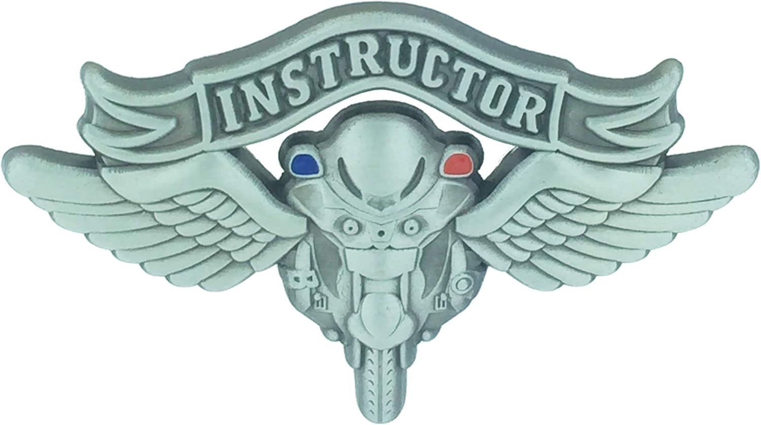 Amazon.com: Police Uniform Motor Instructor Wing Antique Silver Pin ...
