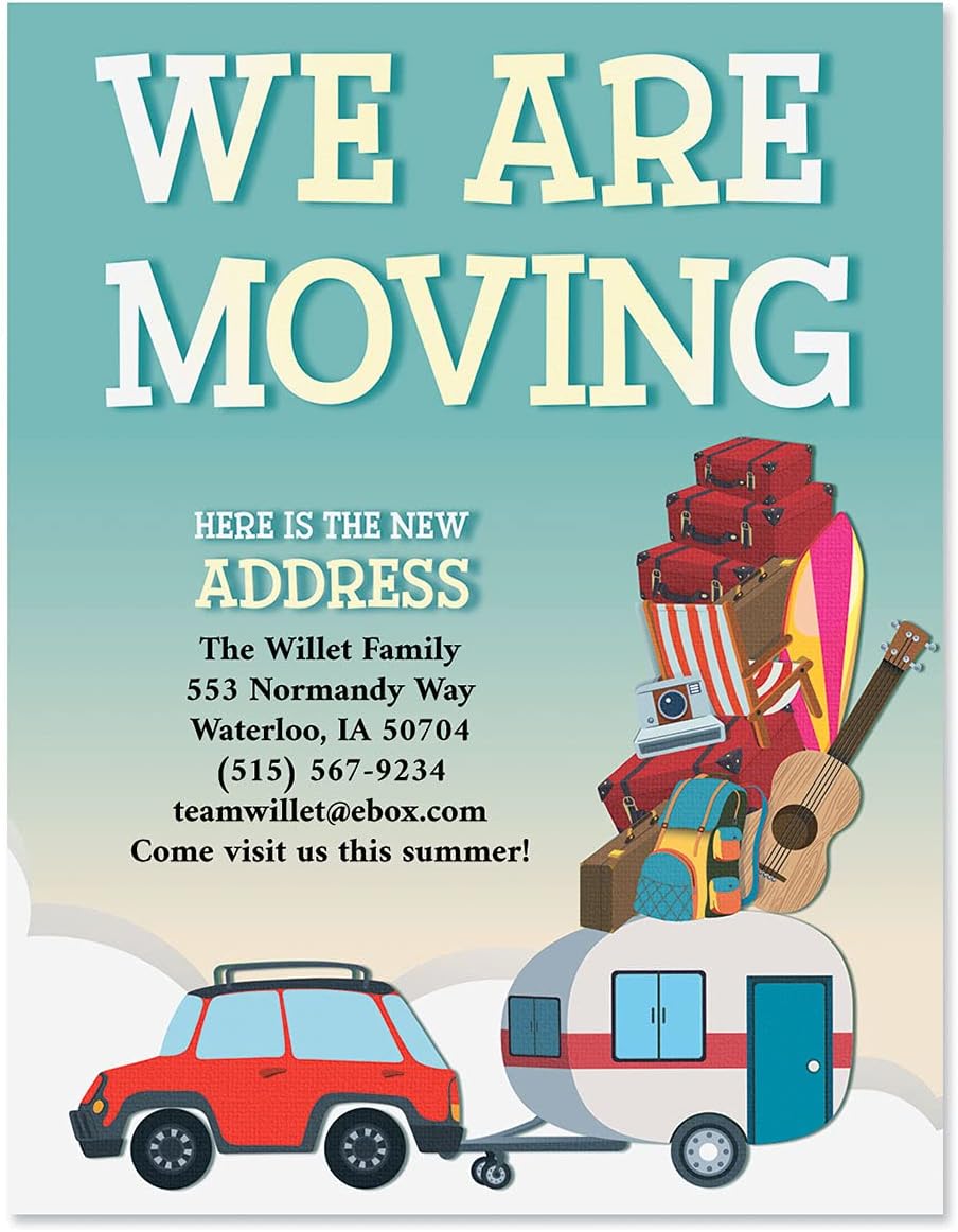 Amazon.com : Colorful Images Packed Up Personalized New Address ...