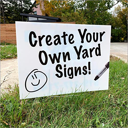 Snapklik.com : 10 Blank Yard Signs