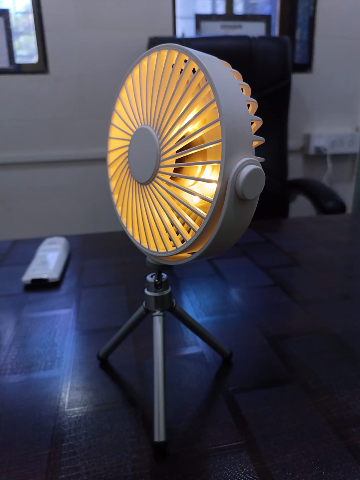 Buy REMAXX 2 in 1 Portable Table Fan With Light & Remote Control, 3 ...