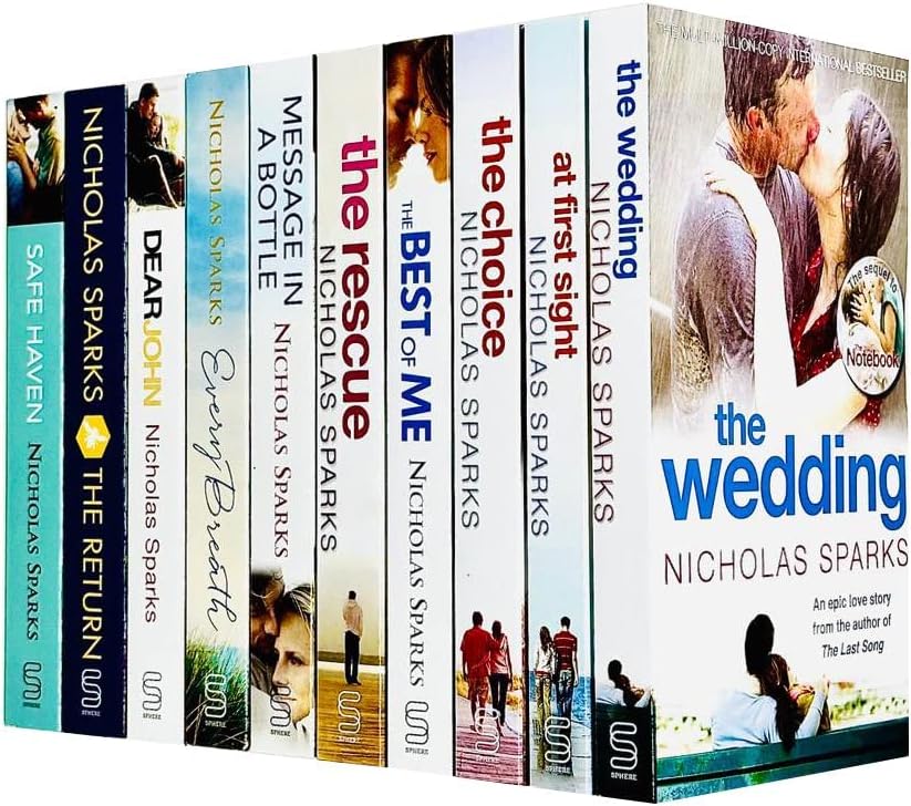 Nicholas Sparks Collection 10 Books Set (The Wedding, At First Sight ...