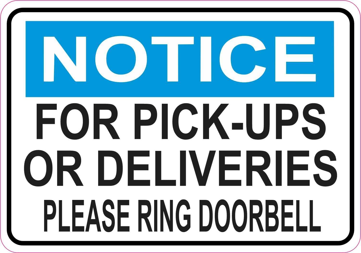 Amazon.com: StickerTalk Ring Doorbell for Pick-Ups or Deliveries Magnet ...