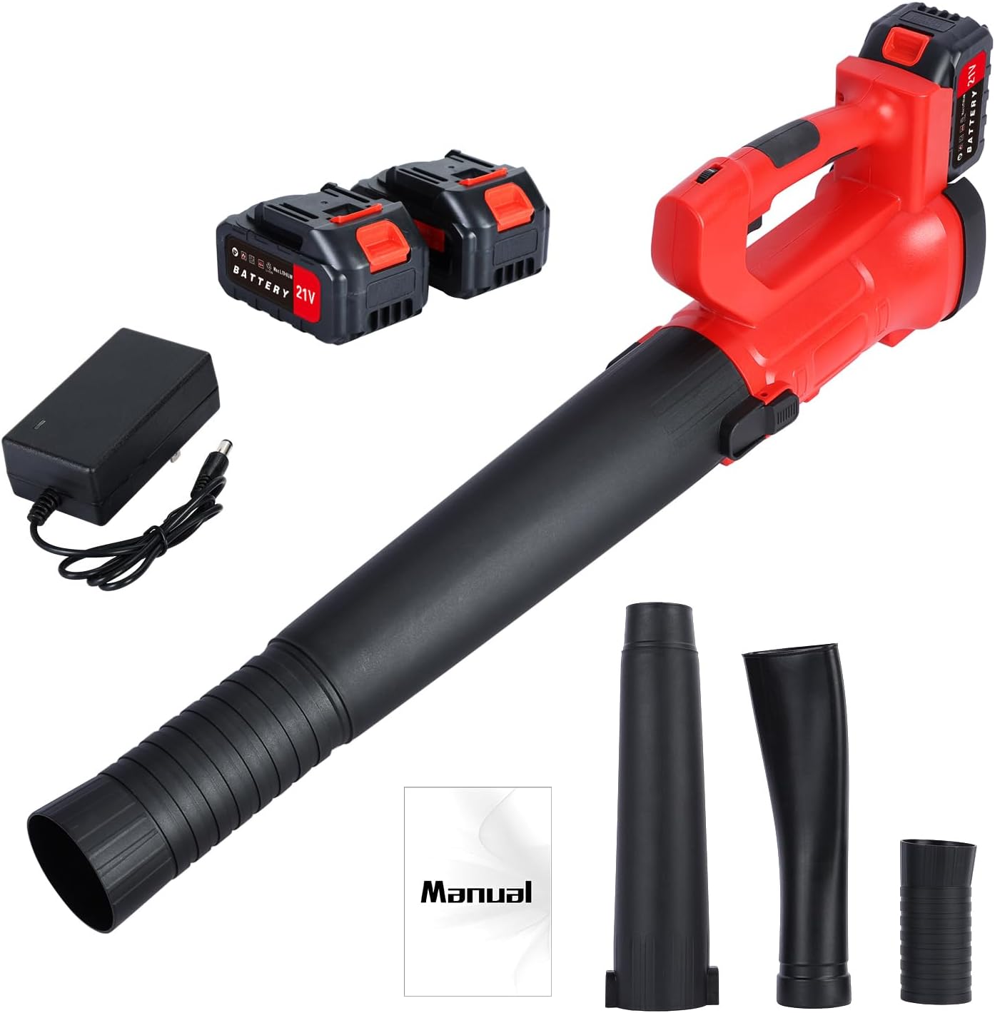 Amazon.com: Cordless Leaf Blower,20V Battery Powered Leaf Blower with 2 ...
