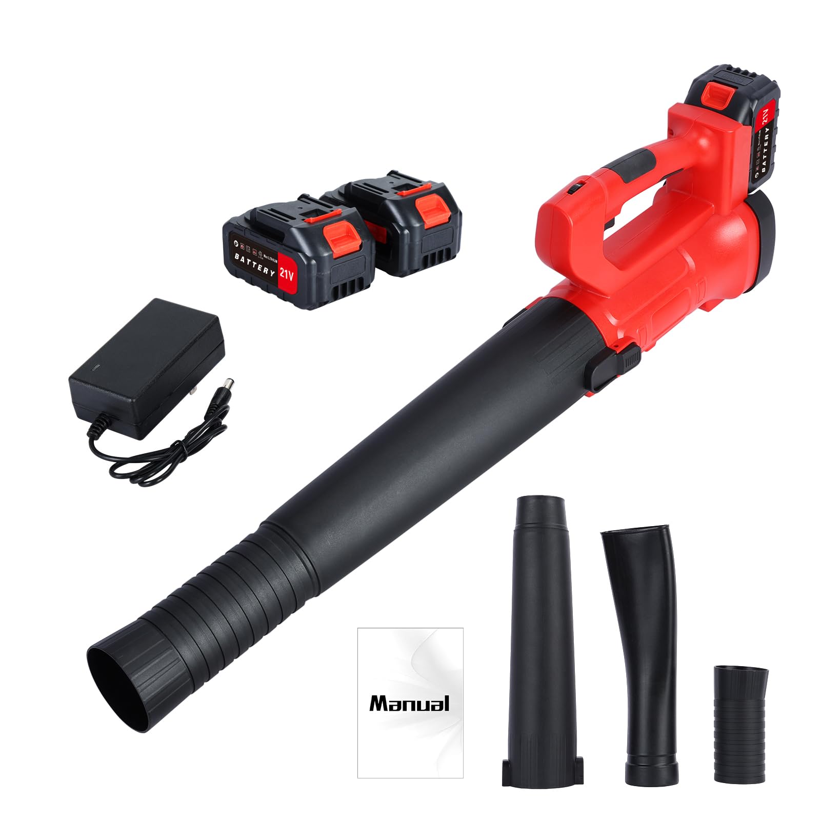 Amazon.com: Electric Leaf Blower Cordless, 320 CFM 6-Gear Handheld Leaf ...