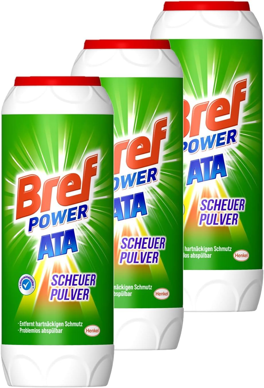 Henkel Bref PowerATA Scheuerpulver 500g - Mit Zitrusfrische (3er Pack ...