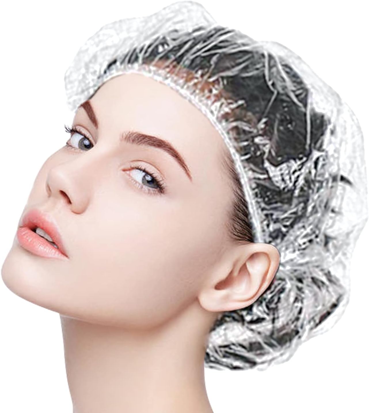 Amazon.com : Disposable Shower Caps 200pcs Hair Processing Clear ...