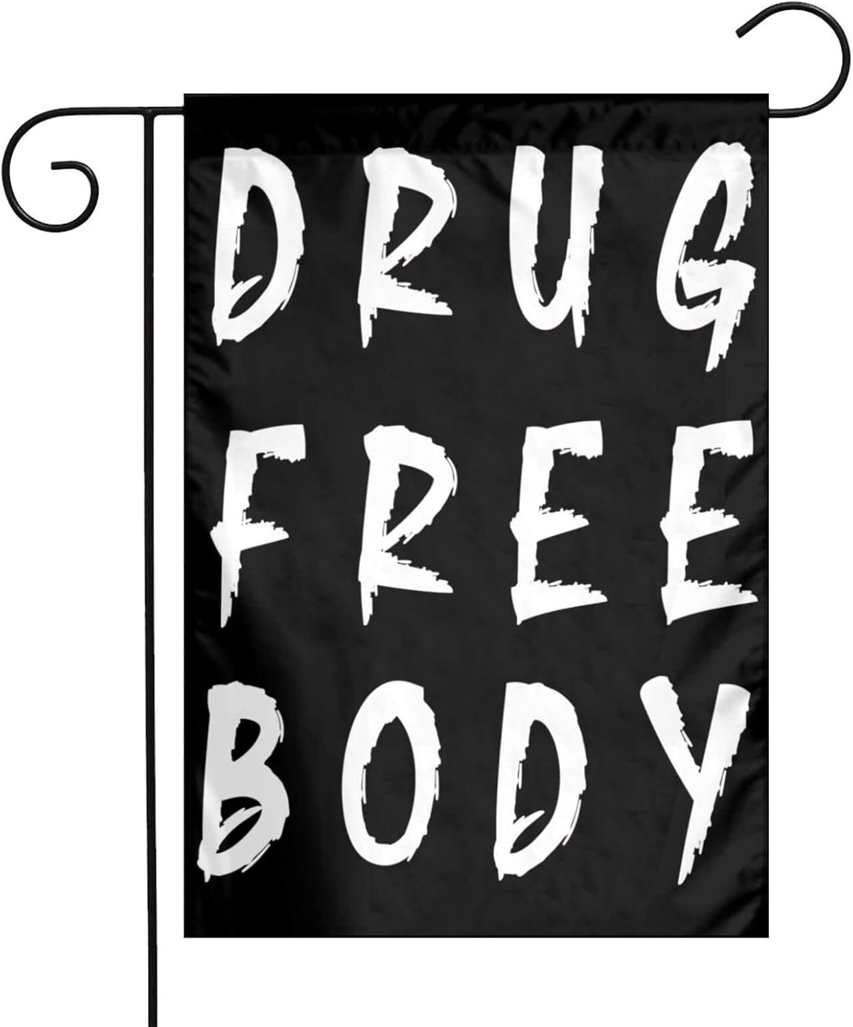Amazon.com : Drug Free Body Sober Living Garden Flag 12x18 Inch Double ...