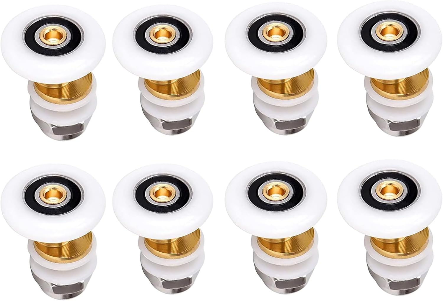 Cokritsm 8pcs Shower Door Rollers 20mm Sliding Shower Doors Wheels, Wheels for Sliding Glass ...