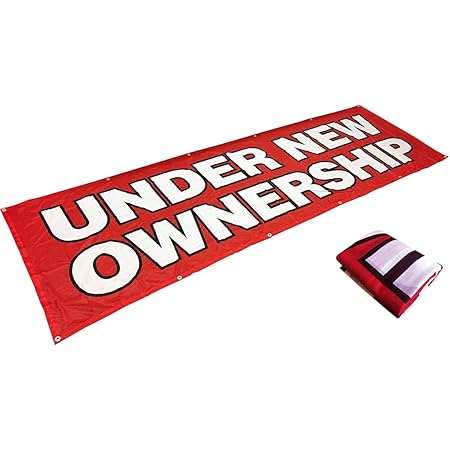 Amazon.com : 4Less 3x10 Ft Under New Ownership Banner Vinyl Alternative ...