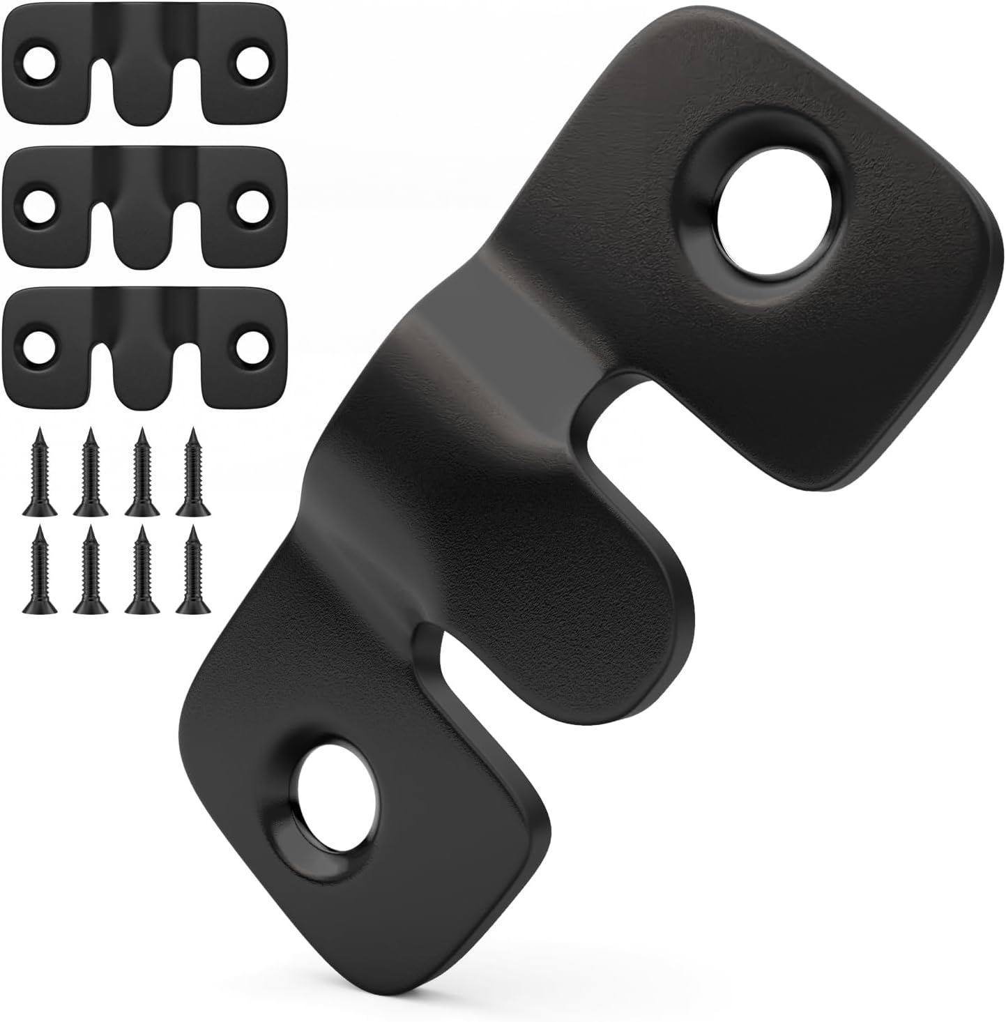 4PCS Black French Cleat Hanger, Interlocking Picture Hanging Tool Kit ...