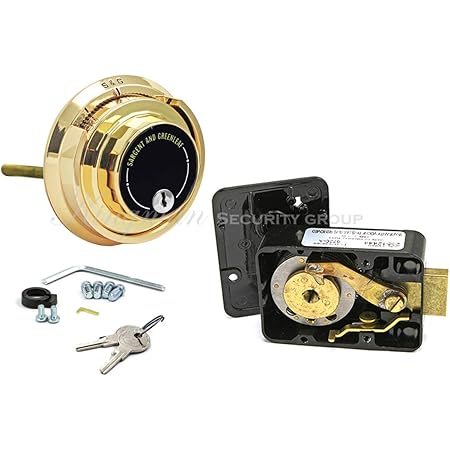 Sargent & Greenleaf 8560-100 Group 1R Combination Lock w/ B&W Dial ...