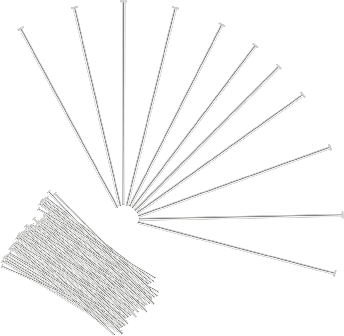 Amazon.com: 500PCS Long Flat Head Pins for Jewelry Making,50mm ...