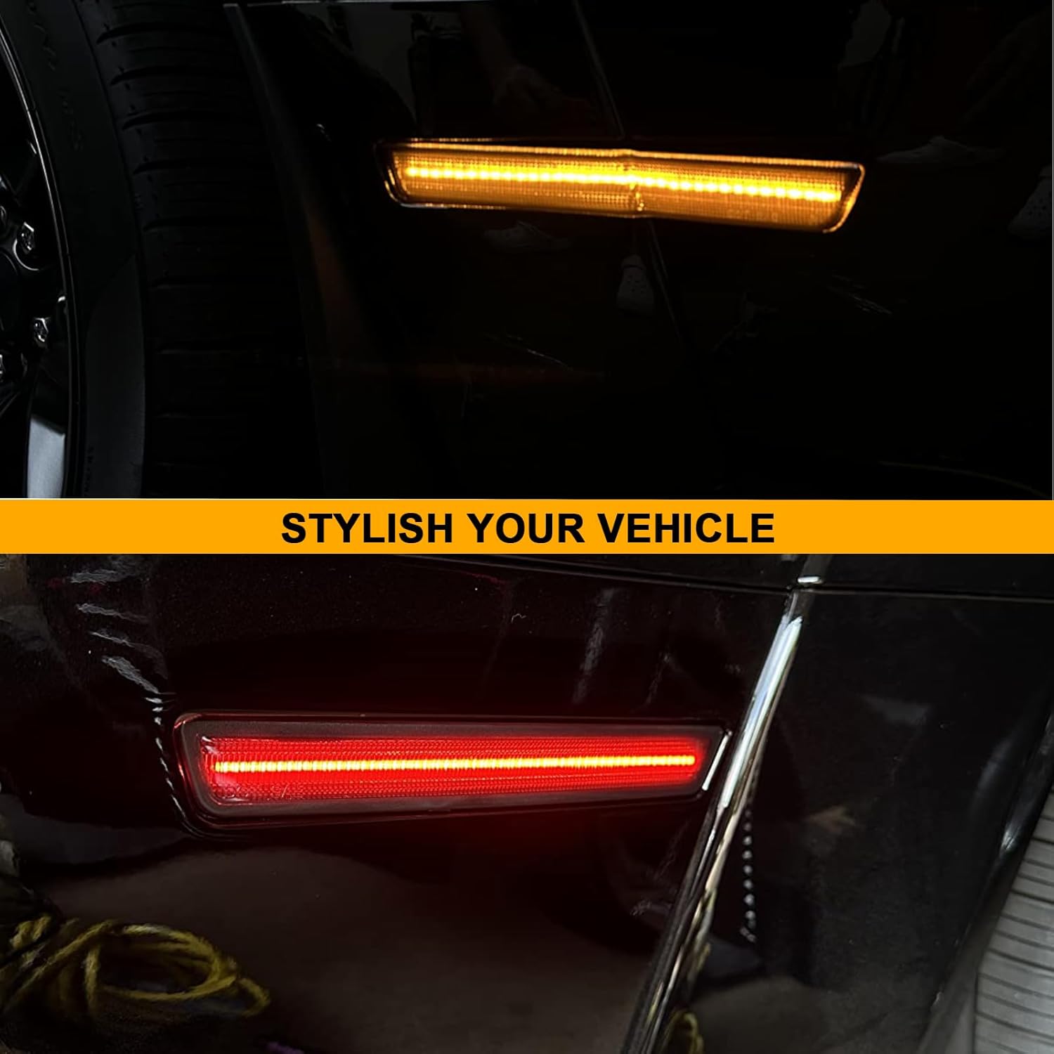 Mynoway Repuesto de lámpara de marcador lateral LED para Challenger SRT ...