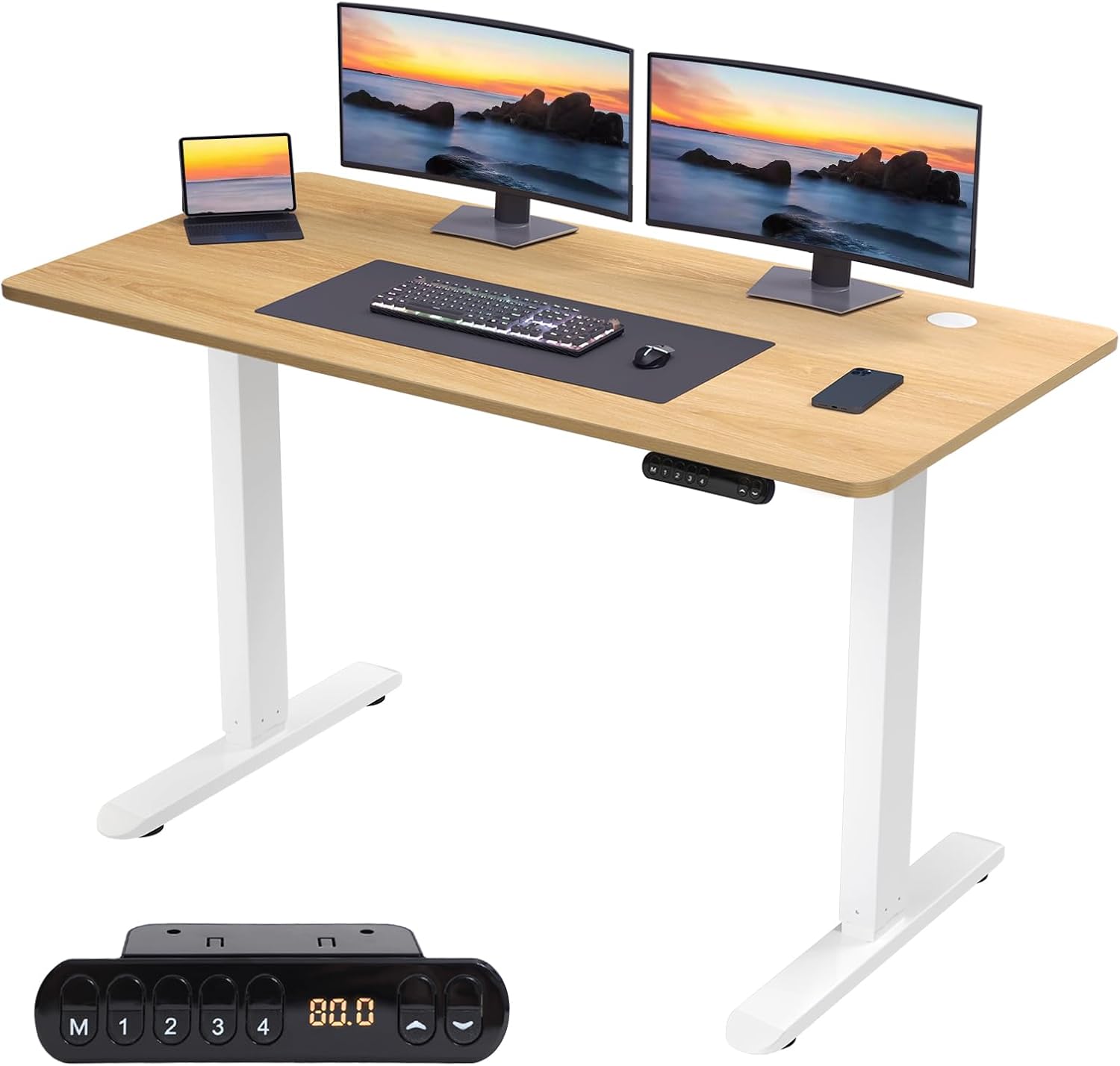 Amazon.com: ERGOMORE Electric Standing Desk with 48x24 Inches Whole ...