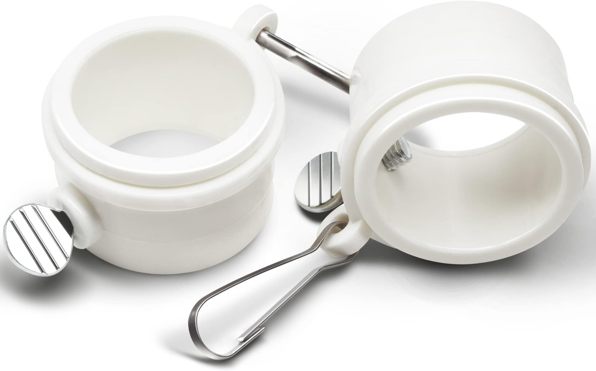 Amazon.com : Anley 1.5" Plastic Flagpole Mounting Rings Set - Anti Wrap ...