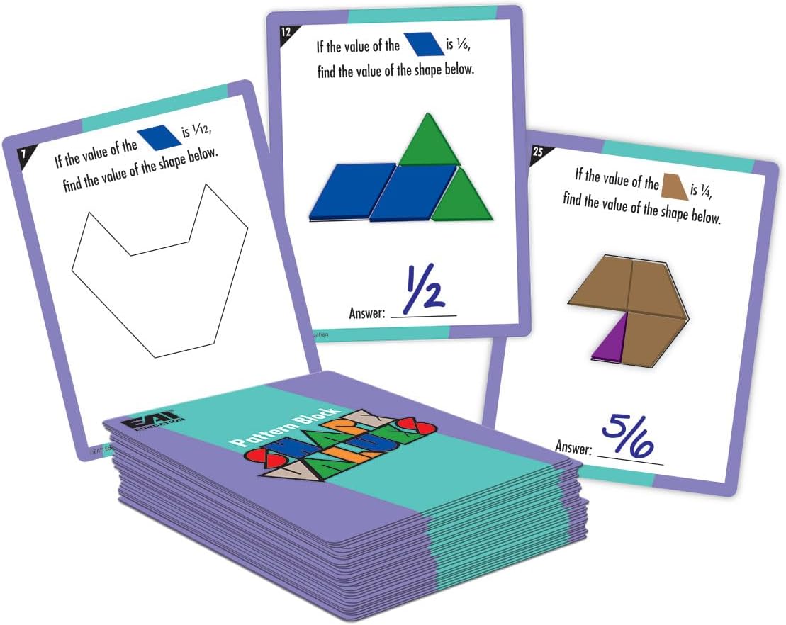 Amazon.com: EAI Education Pattern Block Shape Values: Grades 5-6 ...