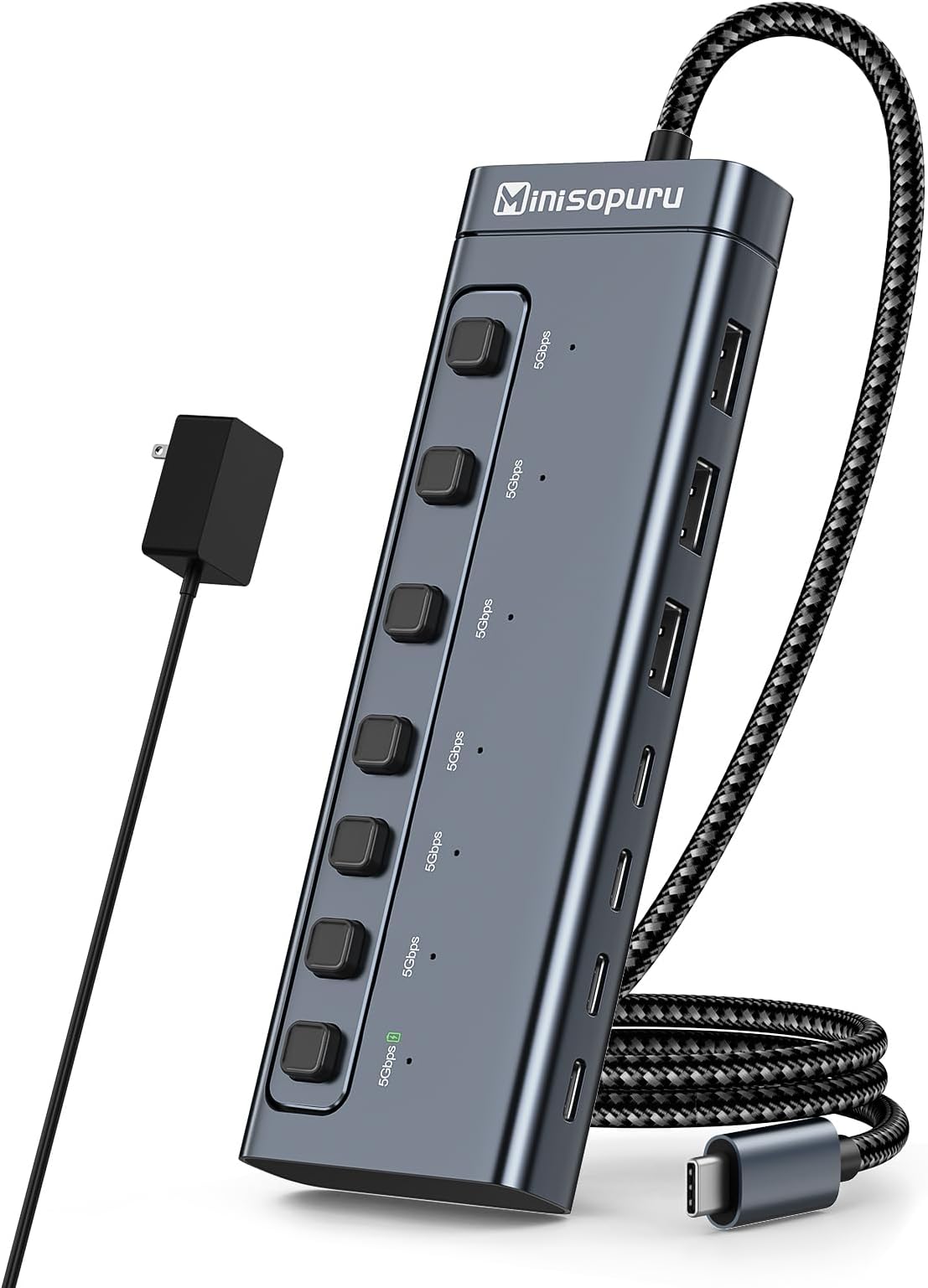 Amazon.com: Anker USB-C Hub, 8-in-1 5Gbps Data Hub, USB Splitter, with ...