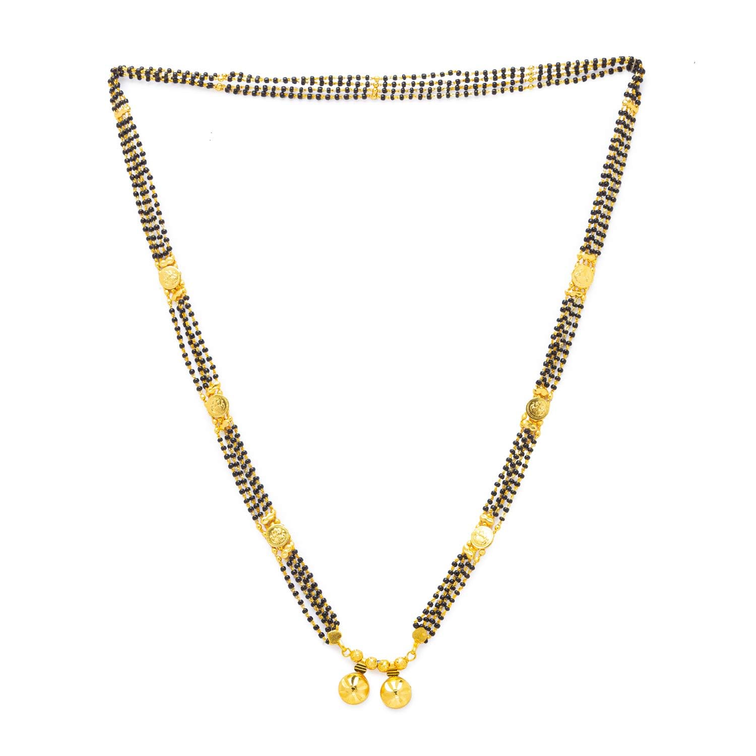 Buy SONI DESIGNS Long Mangalsutra Designs One Gram Gold Plated Necklace ...