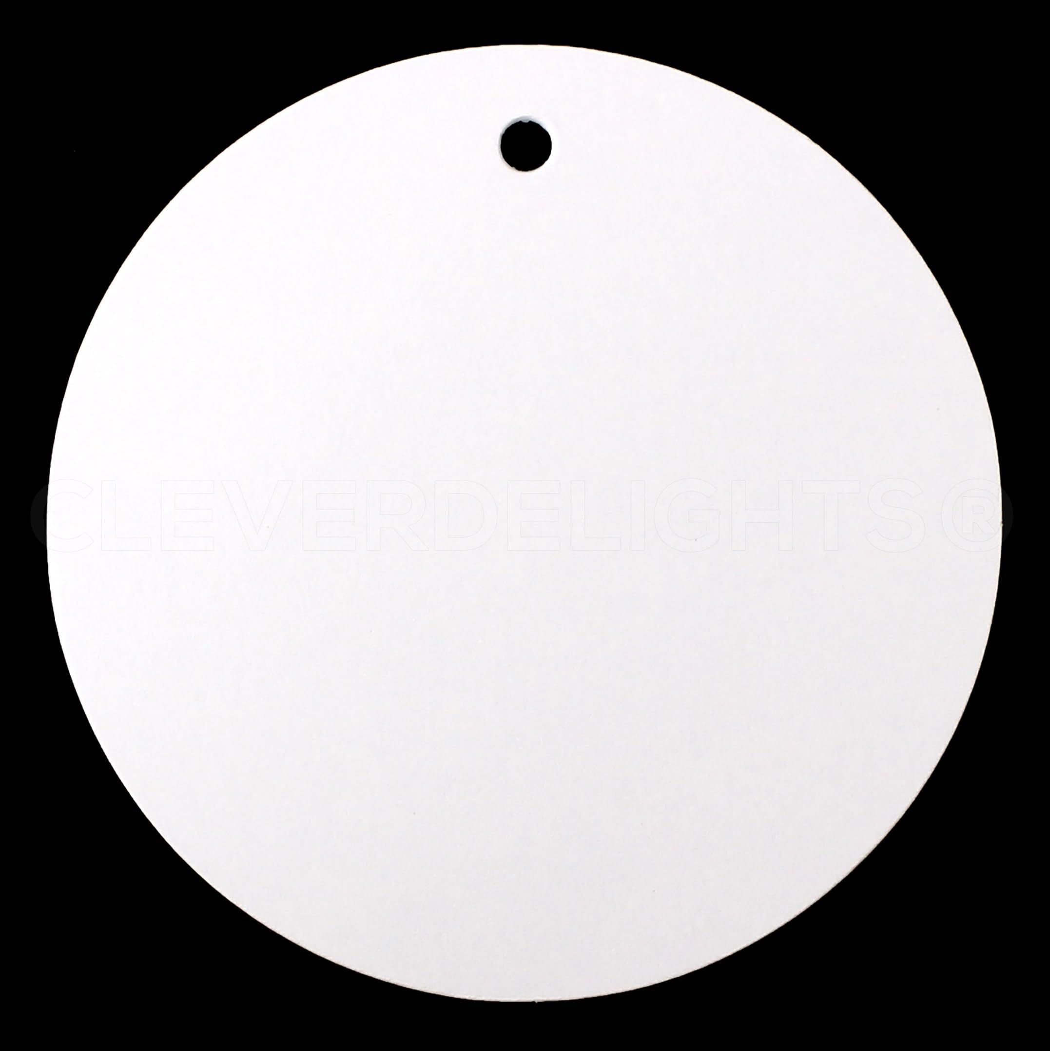 Amazon.com : CleverDelights 3" White Gift Tags - 100 Pack - Round ...