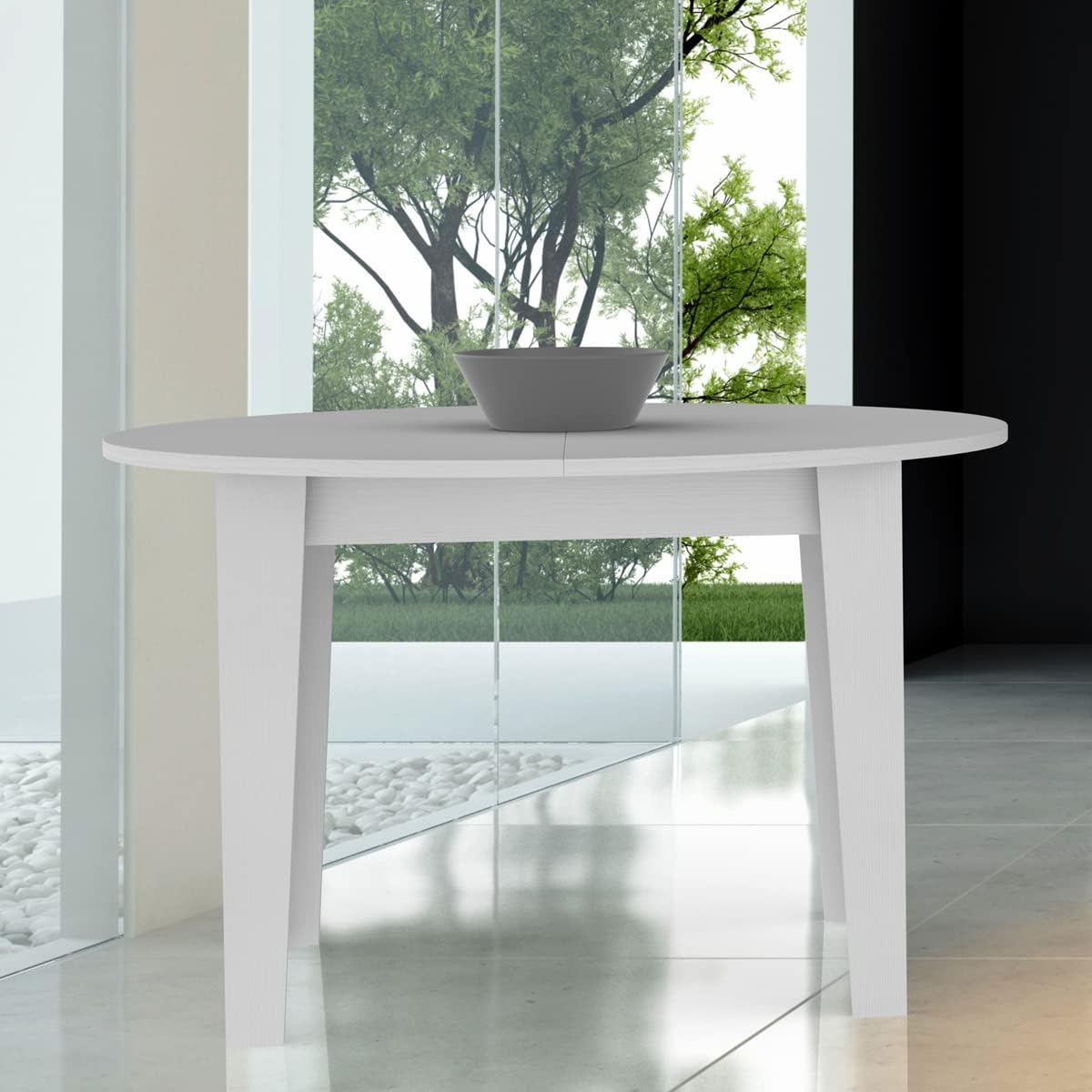 Yellow shop - Tavolo tondo allungabile in legno Ø 120/155xH76 cm ARTUR ...