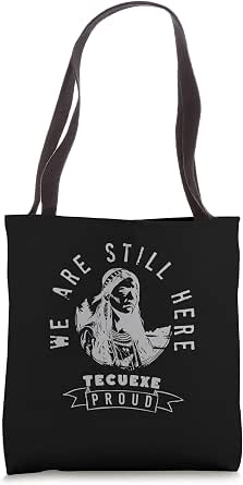 Amazon.com: TECUEXE Native Indian Still Here and Proud Retro Tote Bag ...