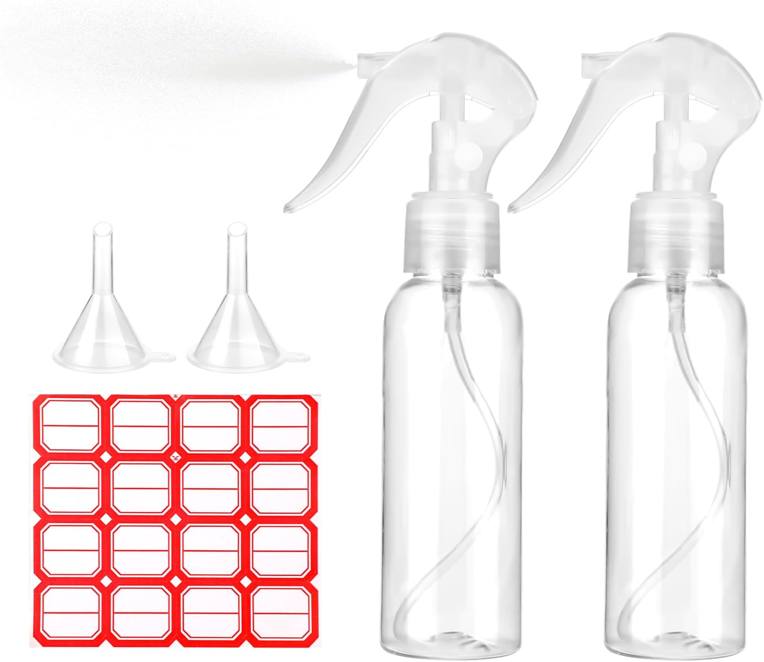 Amazon.com: KALIONE 2 Pcs Small Spray Bottles 3.5oz/100ml Mist ...