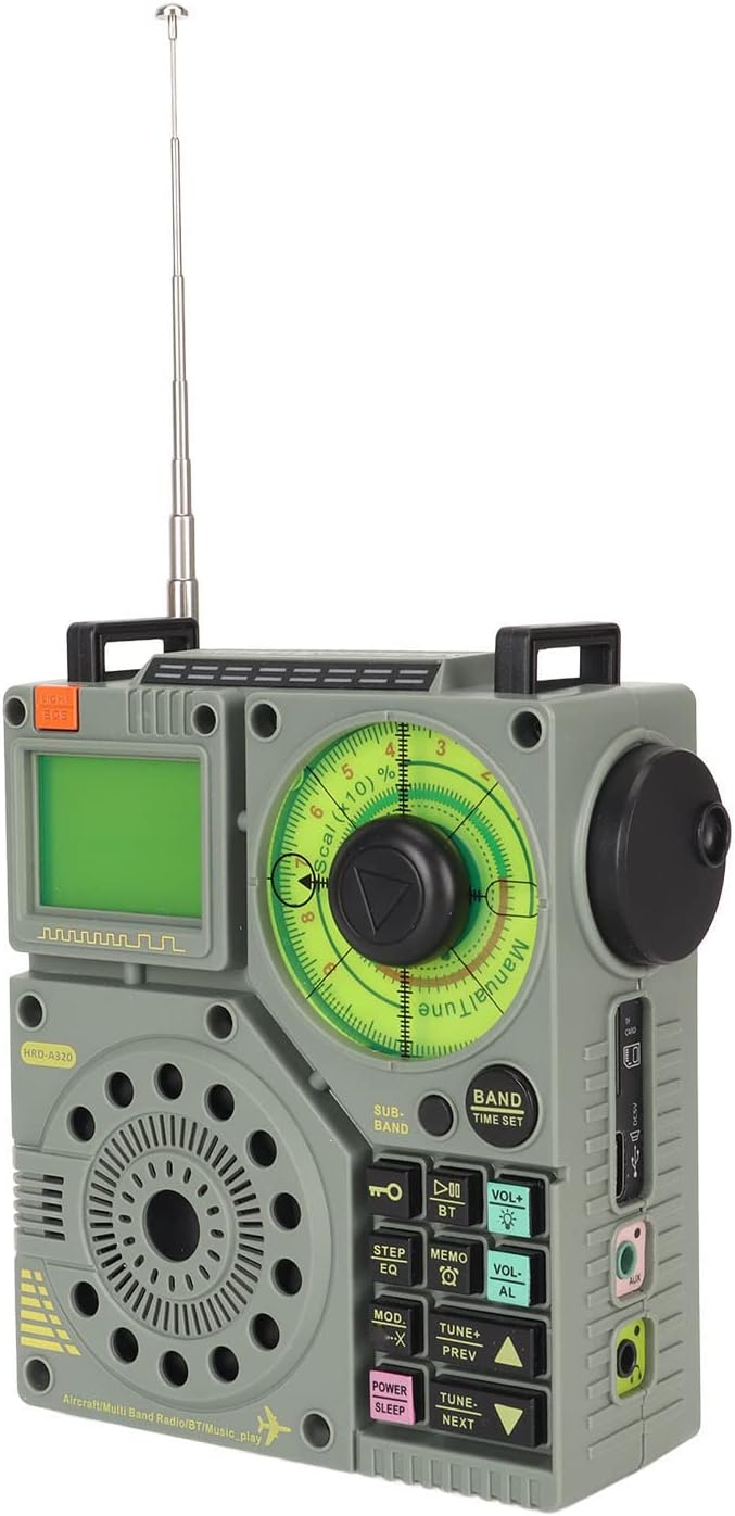AM FM SW VHF AIR Band DSP Full Band Radio, Portable Small Multi Band ...