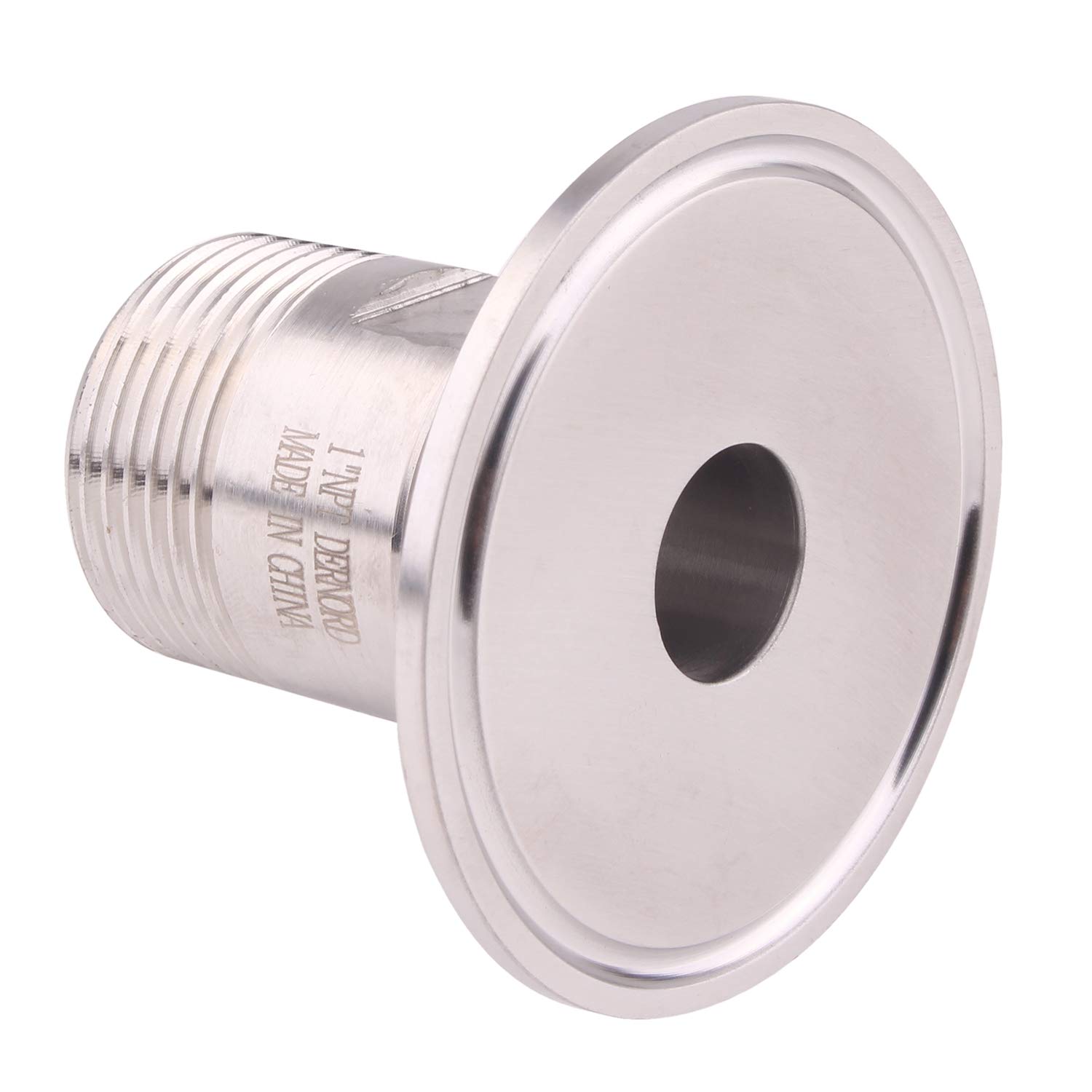 Snapklik.com : 2 Tri Clamp Adapter To 1 Inch MNPT Thread Ferrule ...