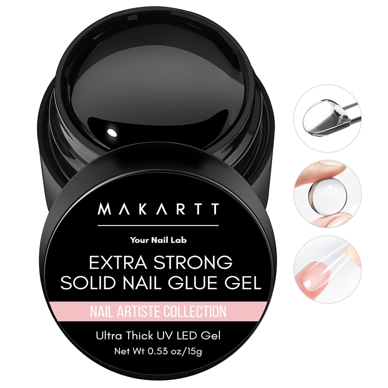 Amazon.com: Makartt Solid Nail Glue Gel: Extra Strong Gel Nail Glue for ...