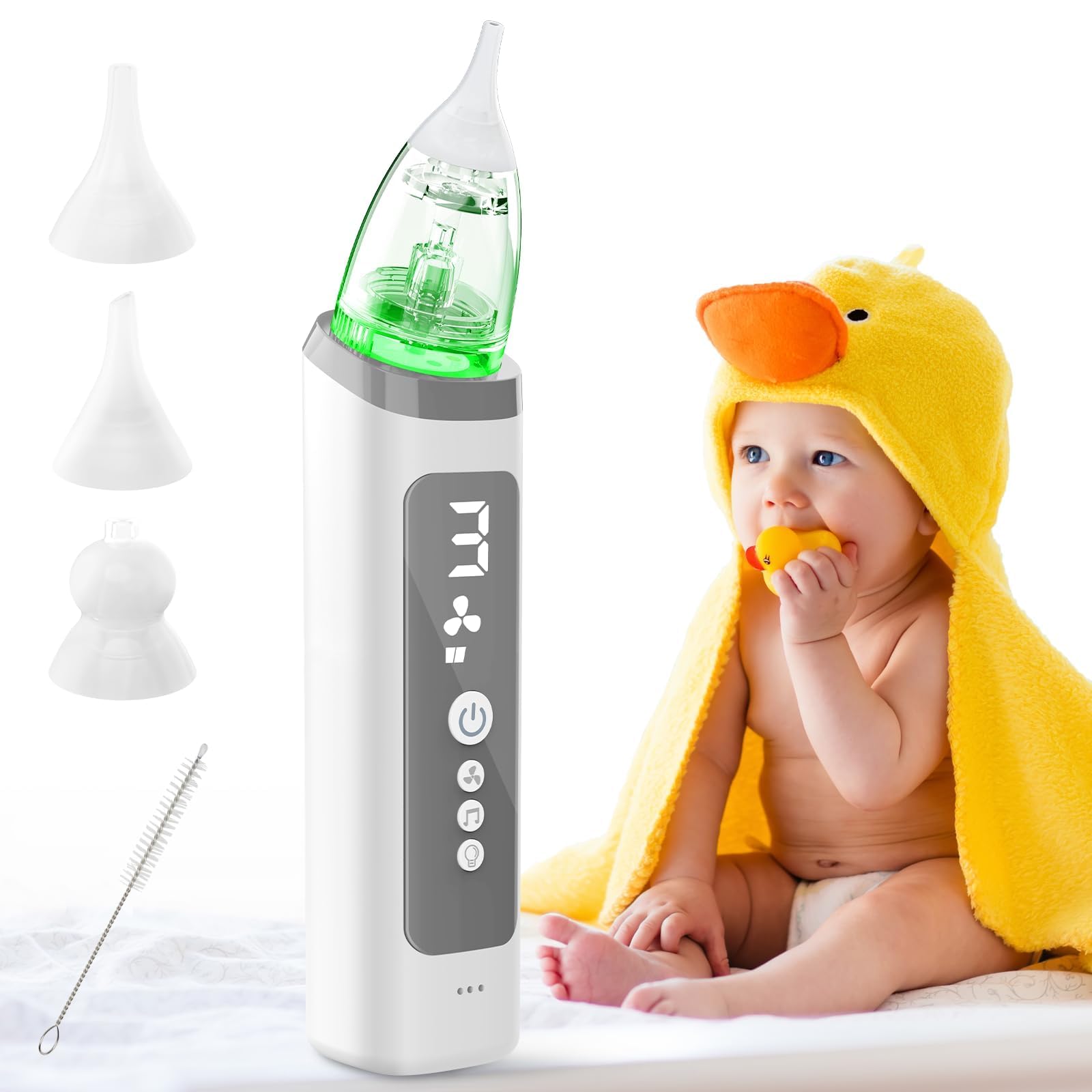 Amazon.com: Nasal Aspirator for Baby - Baby Nose Sucker with 3 Suction ...