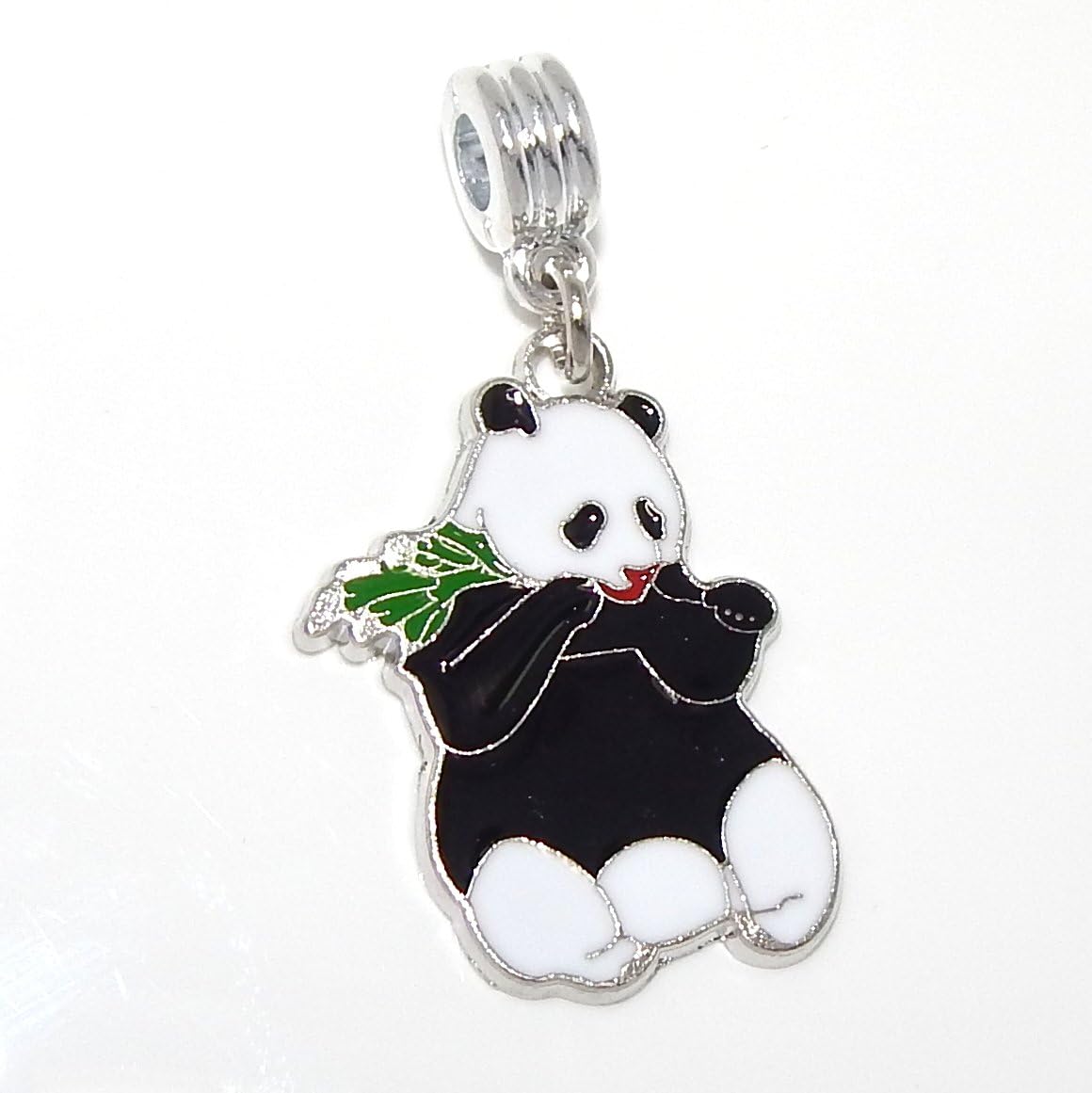 Amazon.com: Jewelry Monster Dangling "Enamel Panda" Charm Bead for ...