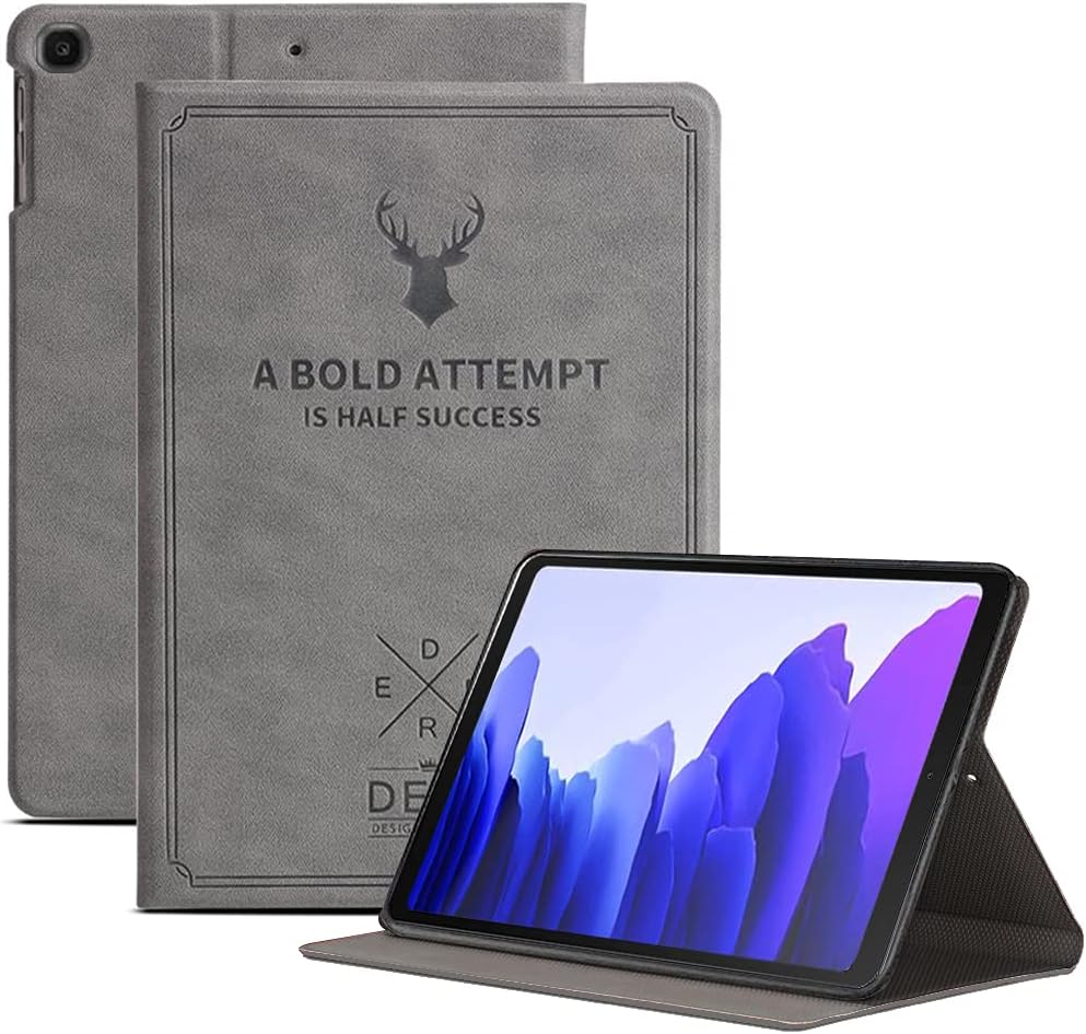 ProElite Smart Deer Flip case Cover for Samsung Galaxy Tab A7 10.4 inch SM-T500/T505/T507, Wine ...