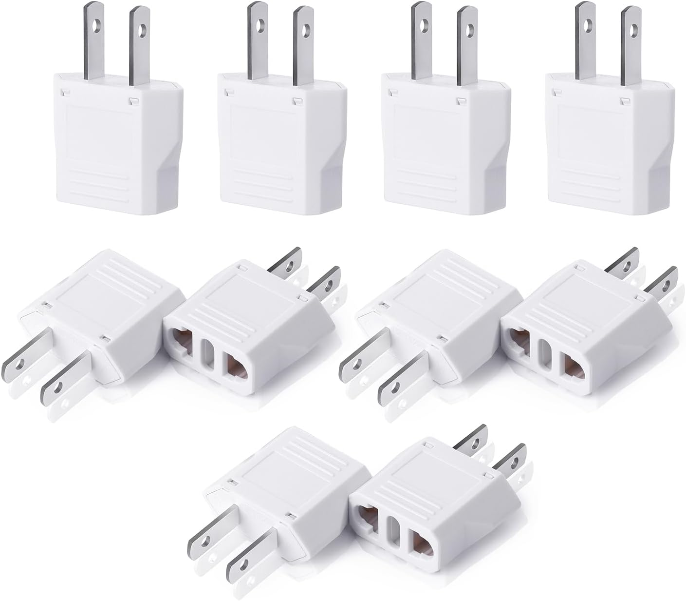 Bates European to US Plug Adapter - 10 Pack, EU to US Plug Adapter ...