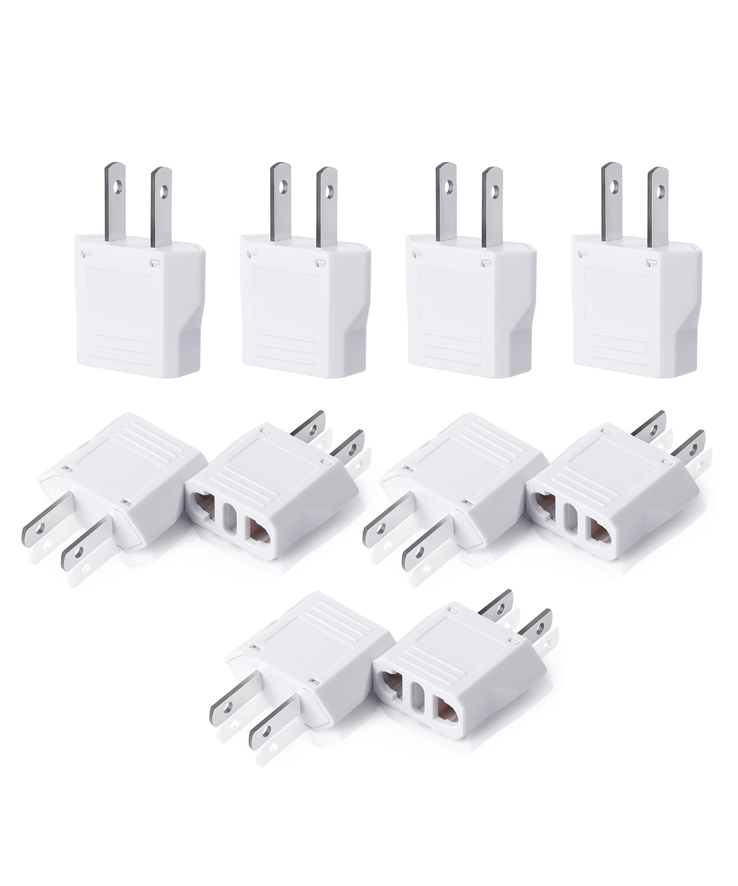 Amazon.com: Bates- European to US Plug Adapter, 10 Pack, EU to US Plug ...