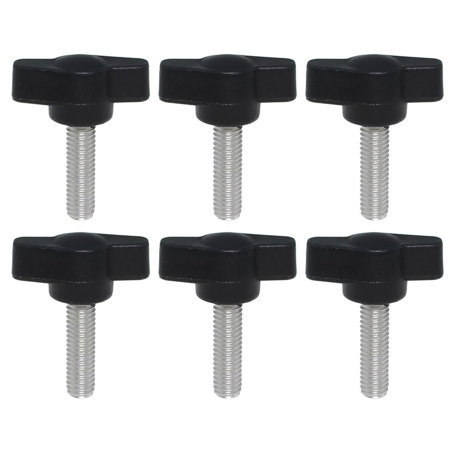 Bxian 6PCS Black M6x20 Thumb Screw 304 Stainless Steel Z Shaped Handle ...