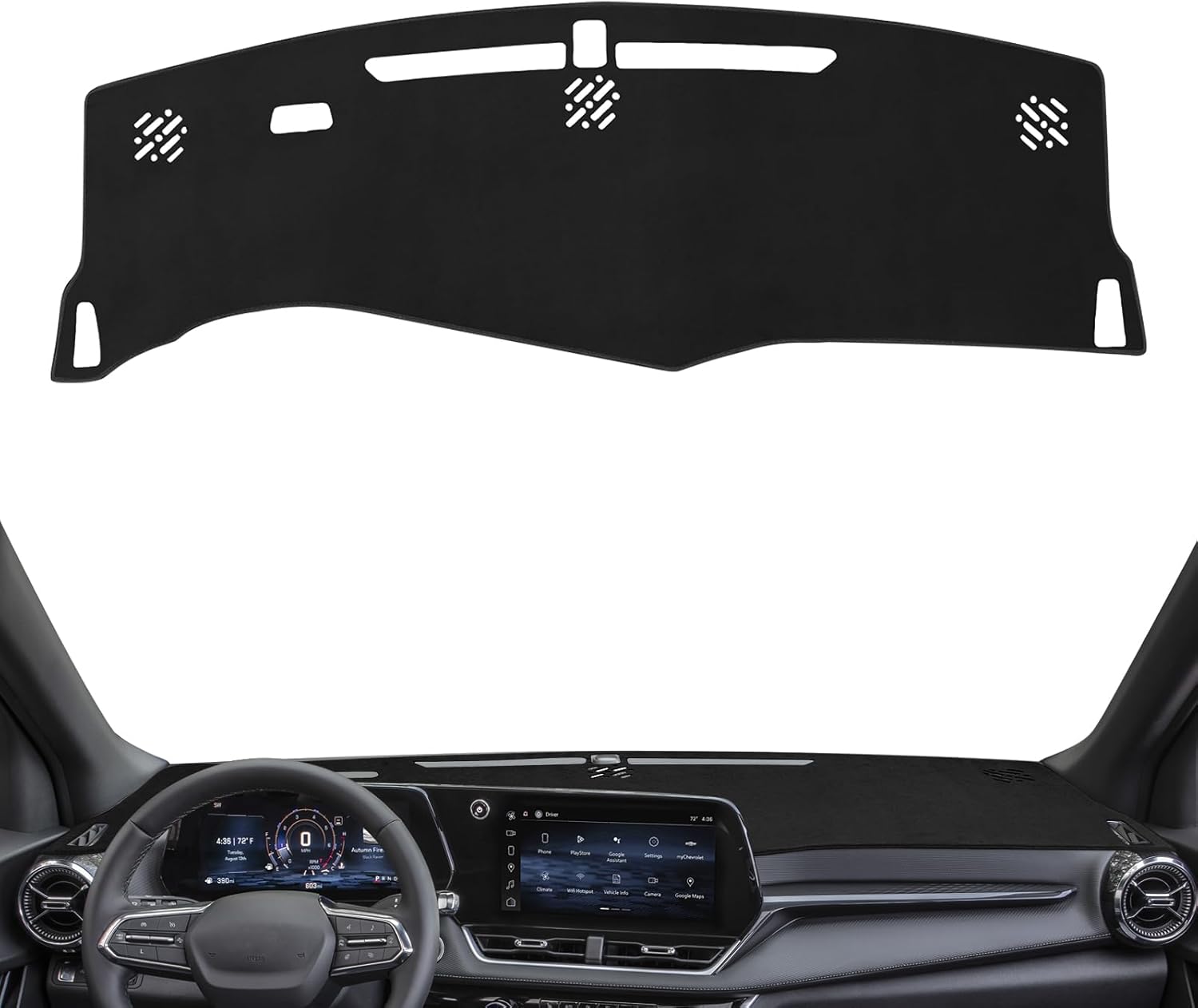 Amazon.com: Rilsen Dashboard Cover Mat Custom Fit for 2025 Chevy Equinox (Not for EV) Dash Cover ...