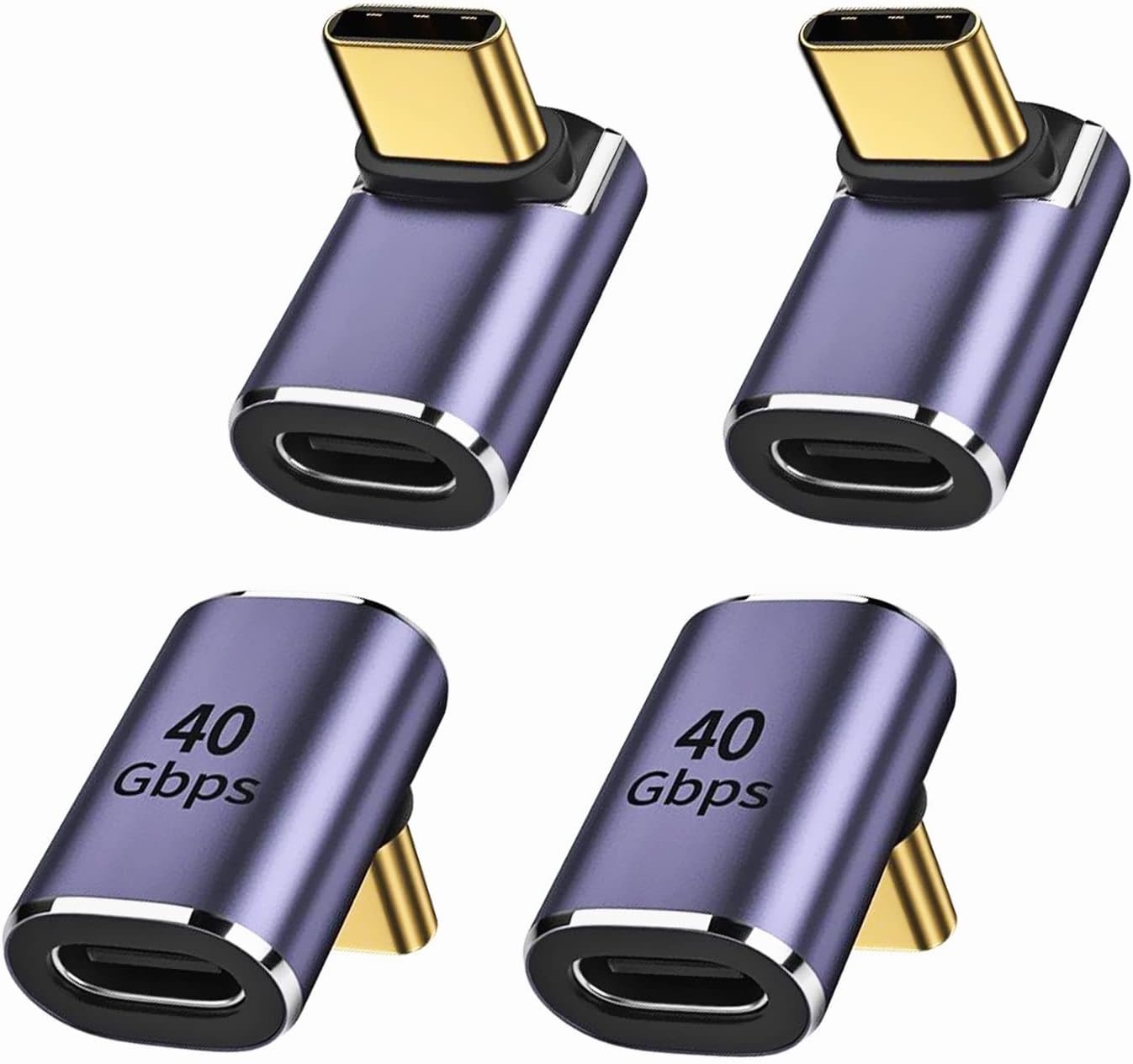 Amazon.com: AreMe 90 Degree USB C Adapter (4 Pack), USB-C Male to USB-C ...