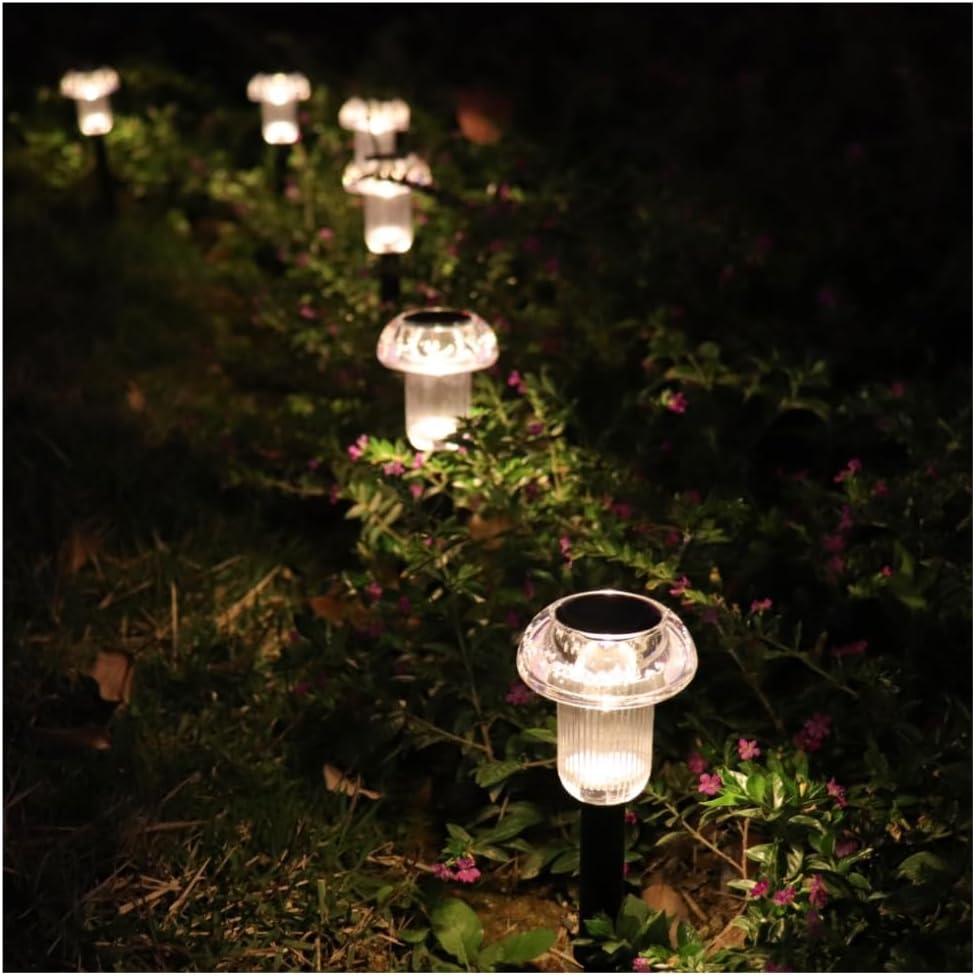 Kemeco Solar Pathway Lights, 6 Pack Solar Stake Lights Outdoor ...