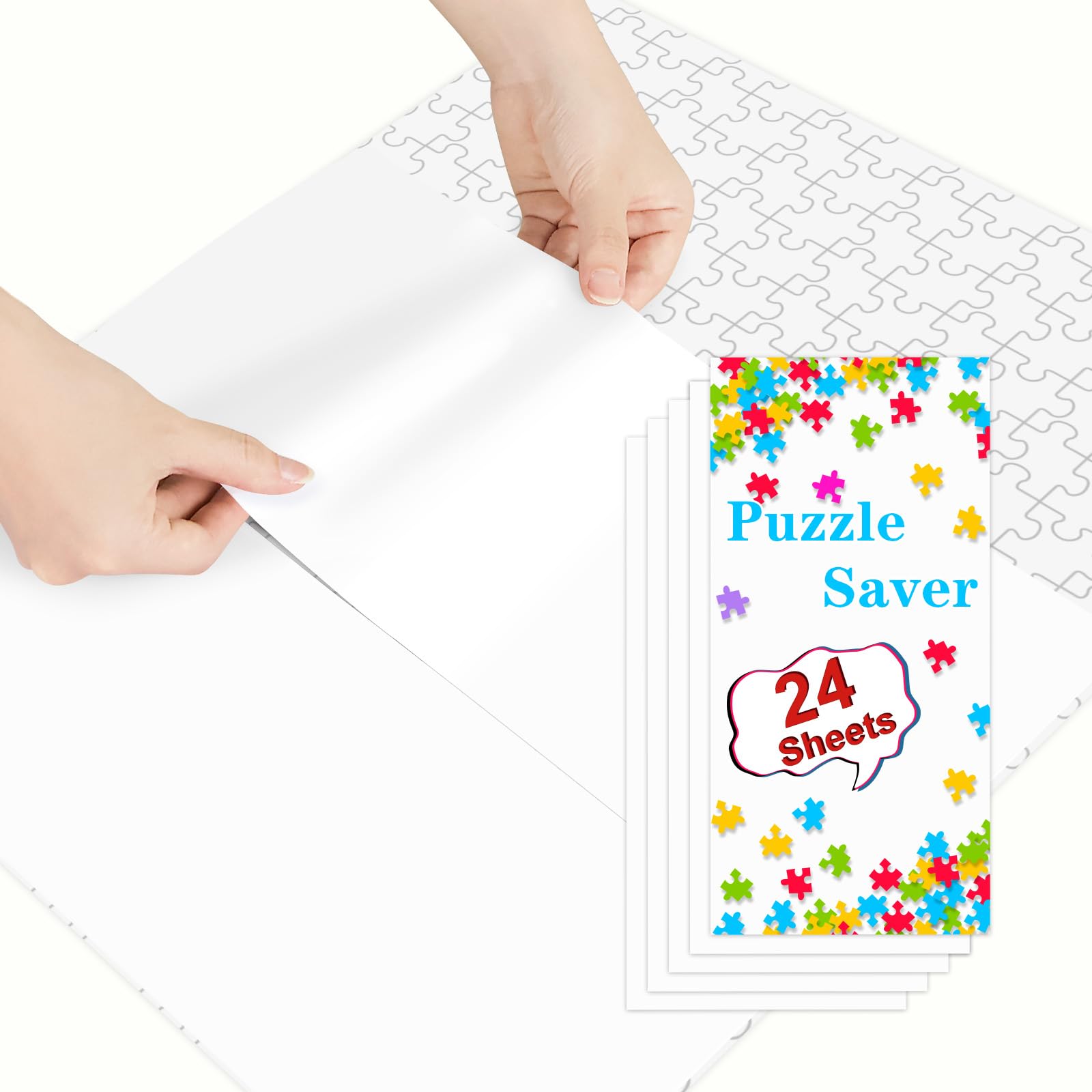 Amazon.com: LIKAJON 24 Sheets White Puzzle Saver, Preserve 4 X 1000 ...