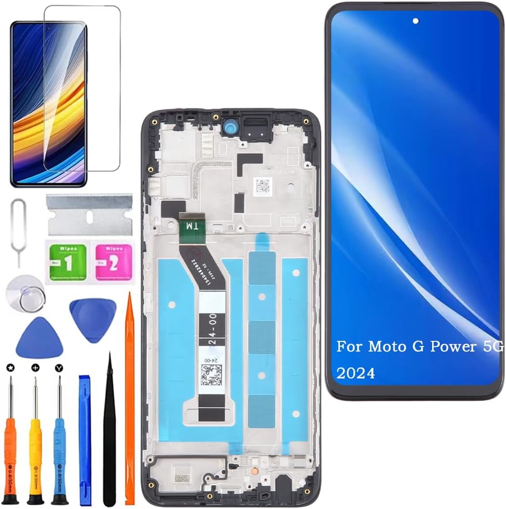 Amazon.com: Olivechard for Motorola Moto G Power 5G 2024 6.7" OEM LCD Screen Replacement LCD ...