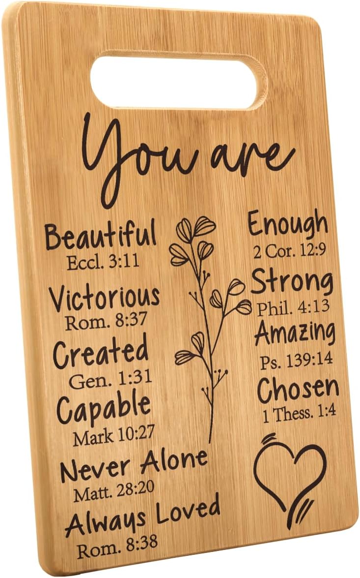 Amazon.com: Christian Cutting board Gifts for Women, Inspirational ...