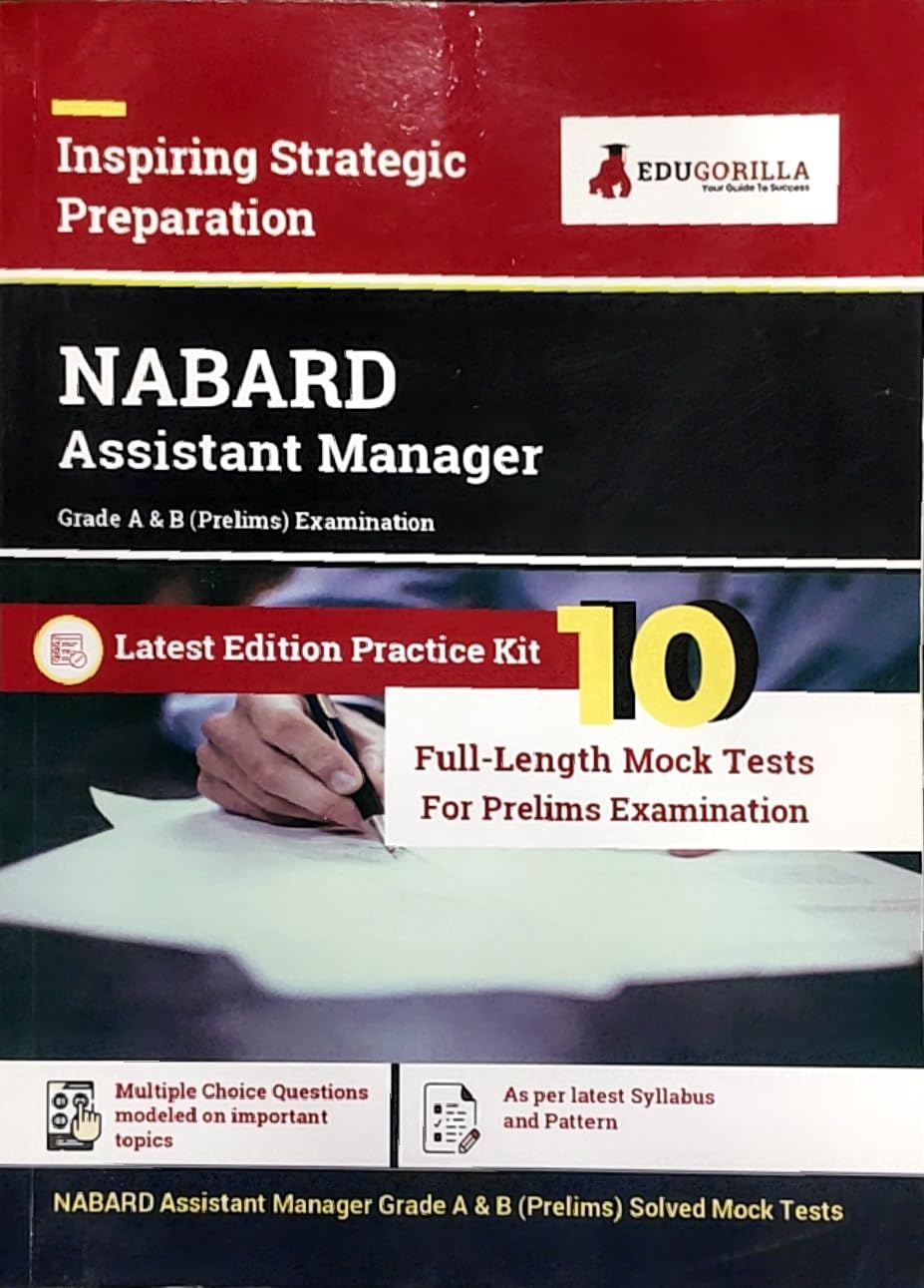 Buy NABARD Assistant Manager (Grade A and B) Prelims Exam - 10 Full ...