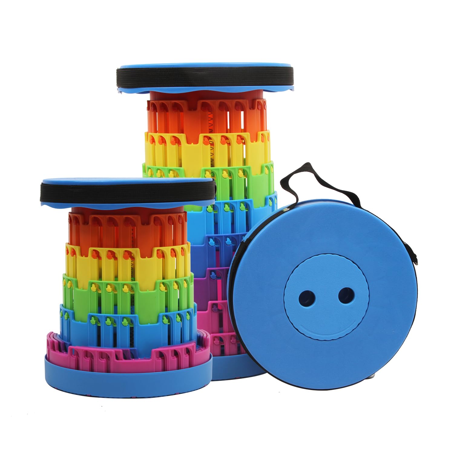 Amazon.com: JAEMEYEM Folding Stool Max. 660lbs, Collapsible Telescoping ...